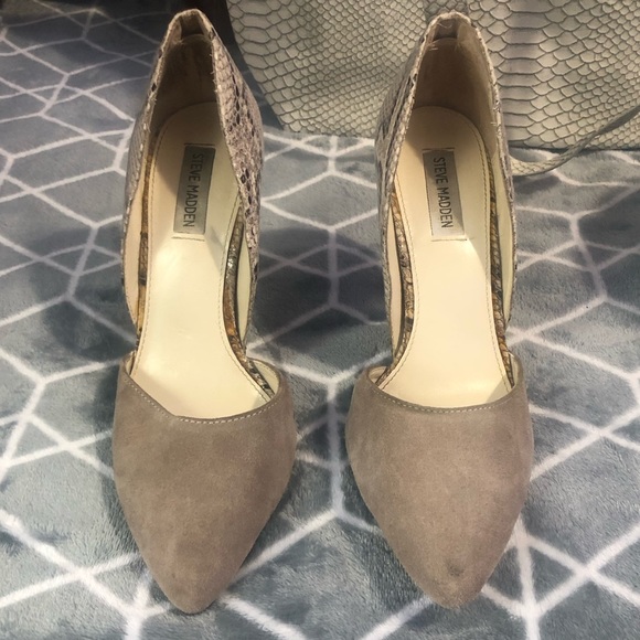 Steve Madden | Shoes | Steve Madden Snake Skin Heels | Poshmark